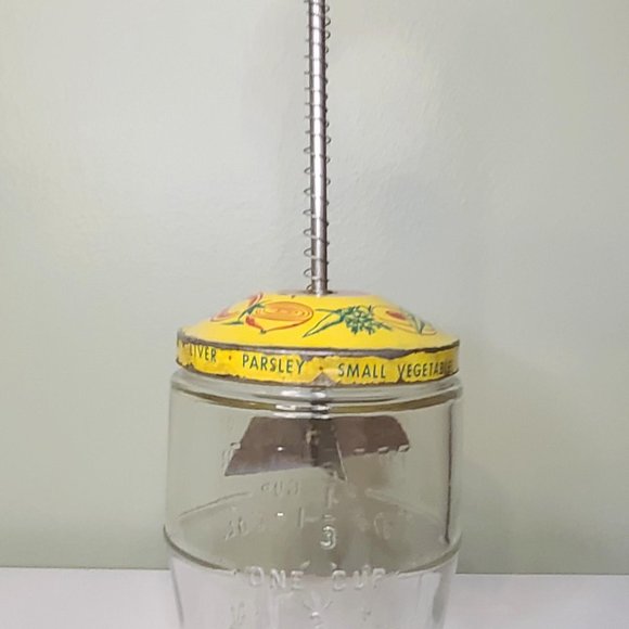 Other | Vintage Glass Jar Hand Chopper | Poshmark